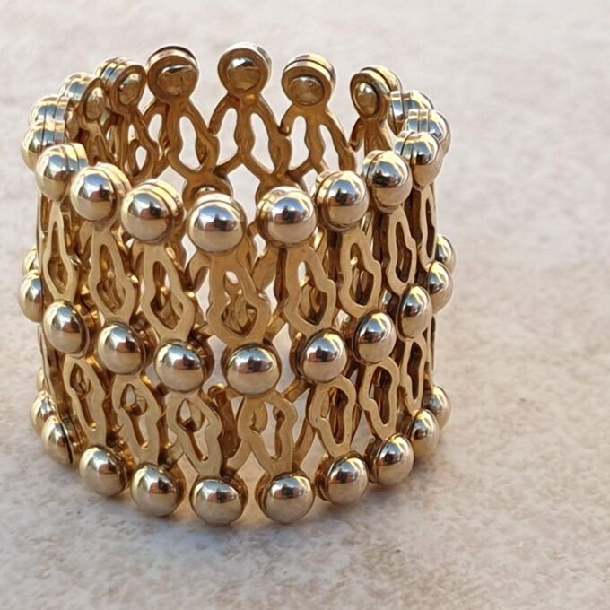 Expanding Ring in 9ct Gold, fits almost anyone! - Gems Afire - Vintage ...