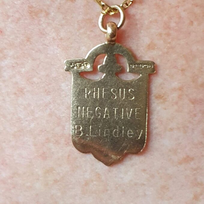 Shield Medallion in 9ct Gold. - Gems Afire - Vintage Jewellery UK