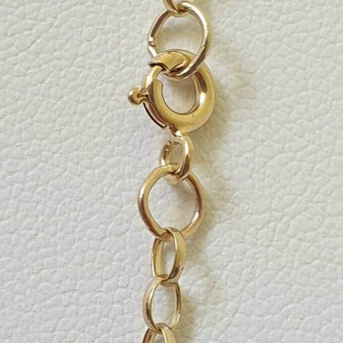 Large Oval Link Belcher or Rolo Chain in 9ct Gold, 20 inches. - Gems ...