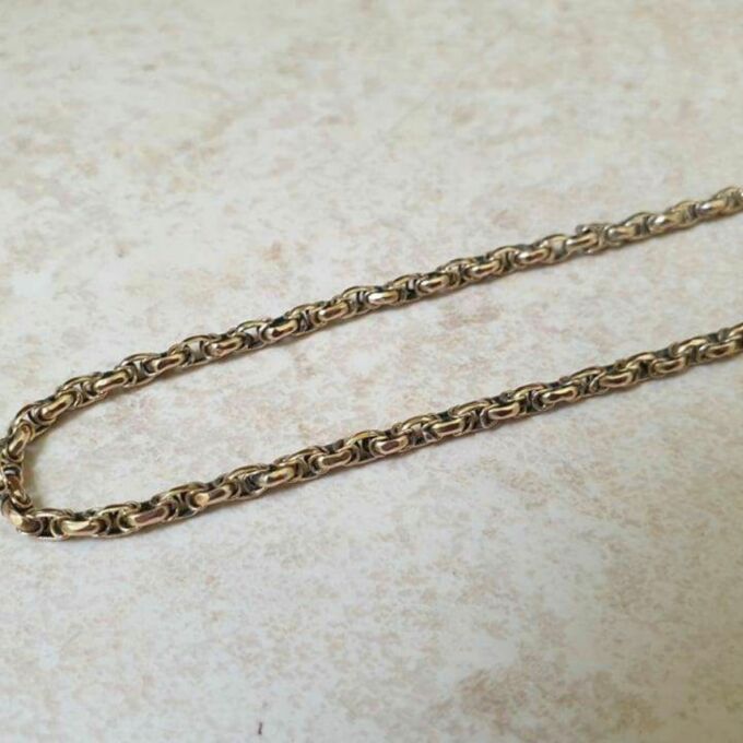 Antique Chain in 9ct Gold, 17 inches. - Gems Afire - Vintage Jewellery UK