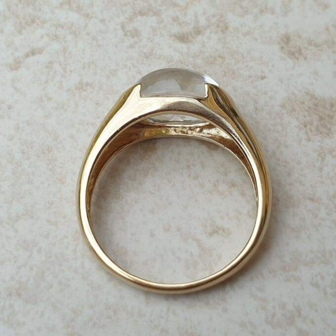 Rock Crystal Ankh Ring in 9ct Gold, a UK Q 1/2 or a US 8 3/4 - Gems ...