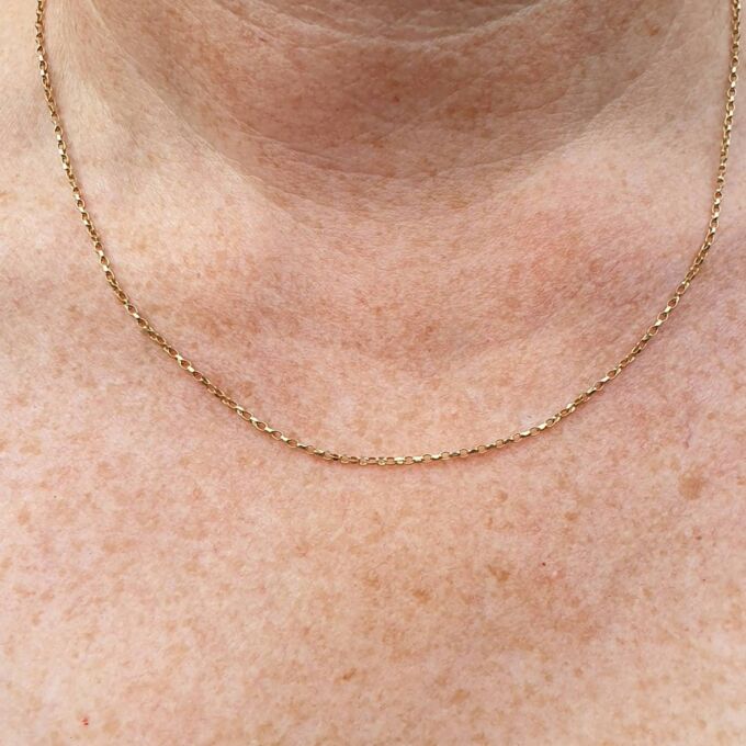 Fine Belcher Chain in 9ct Gold, 18 inch length - Gems Afire - Vintage ...