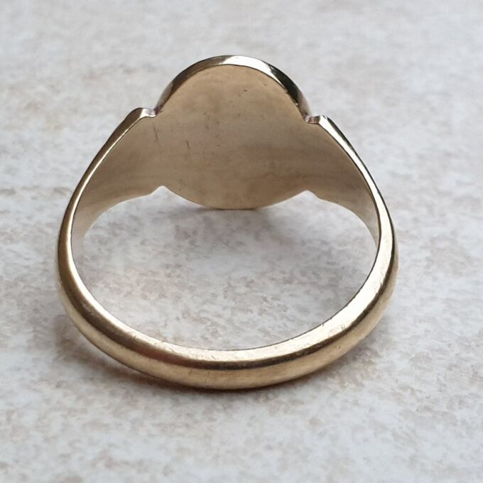 Sunray Signet Ring in 9ct Gold, a UK S 1/2 or a US 9 3/4 - Gems Afire ...