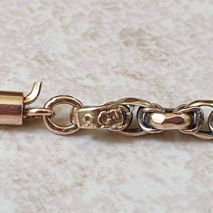 Antique Chain in 9ct Gold, 17 inches. - Gems Afire - Vintage Jewellery UK