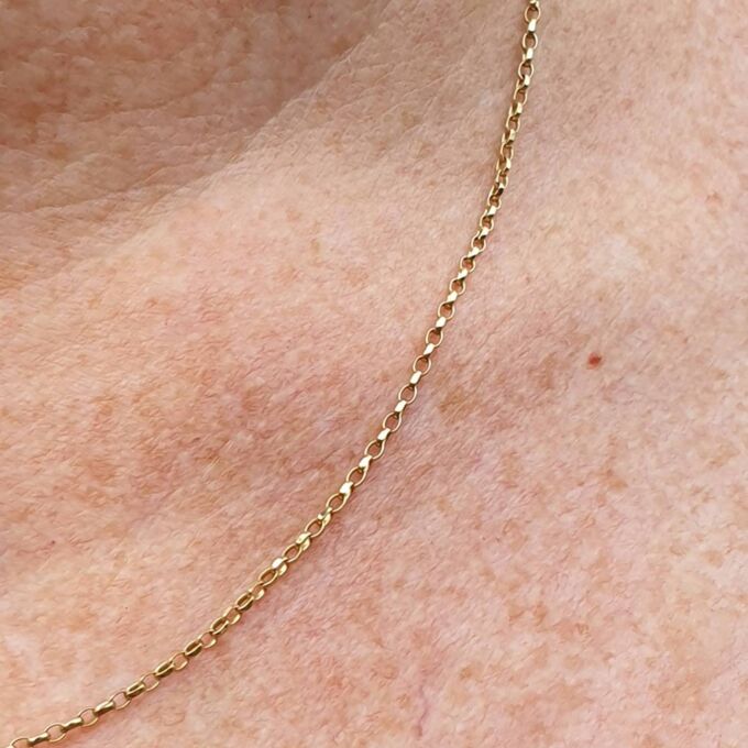 Fine Belcher Chain in 9ct Gold, 18 inch length - Gems Afire - Vintage ...