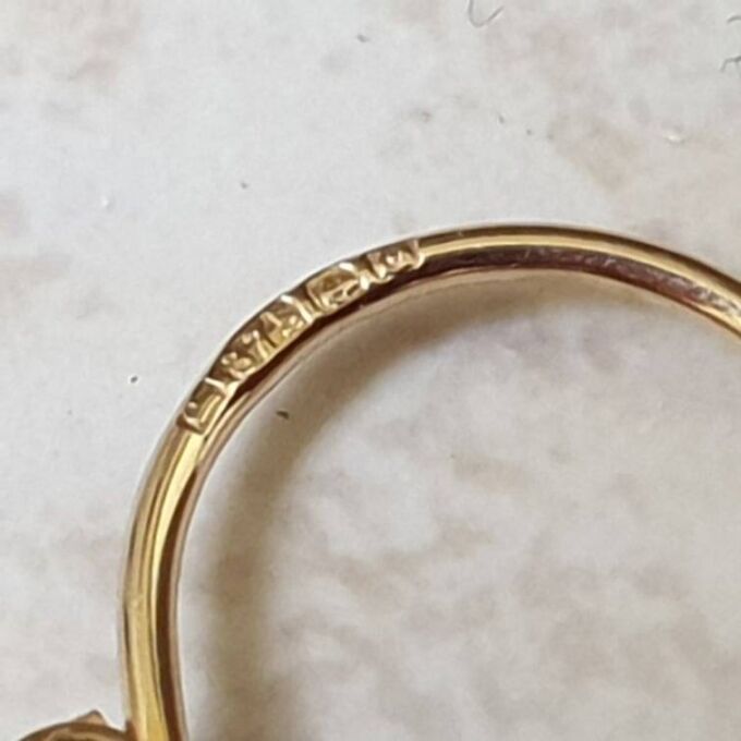 Gypsy Creole Hoop Earrings in 9ct Gold - Gems Afire - Vintage Jewellery UK
