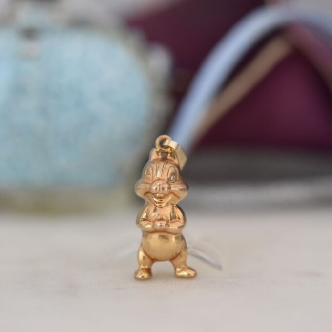 Cartoon Chipmunk in 9ct Gold - Gems Afire - Vintage Jewellery UK