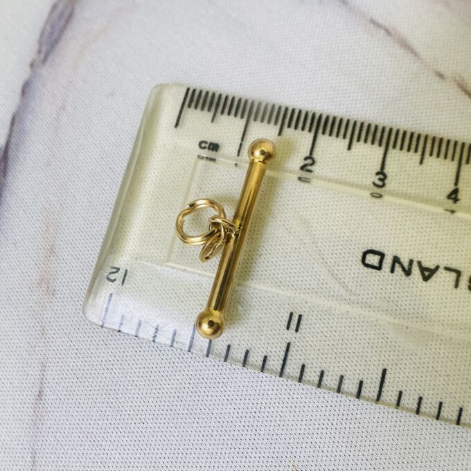 Simple T Bar in 9ct Gold - Gems Afire - Vintage Jewellery UK